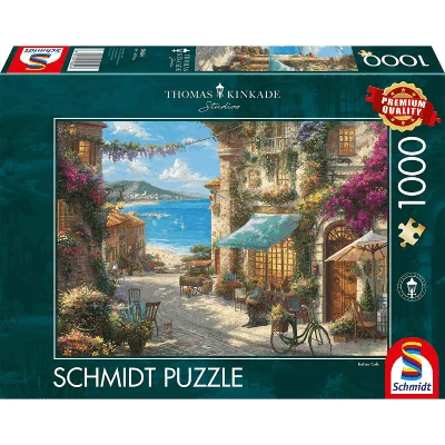 Puzla - Schmidt, Thomas Kinkade, Cafe on the Italian Riviera, 1000pcs