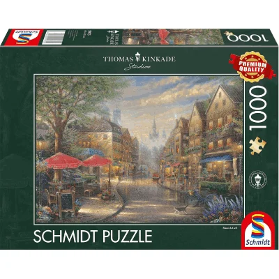 Puzla - Schmidt, Thomas Kinkade, Cafe in Munich, 1000pcs