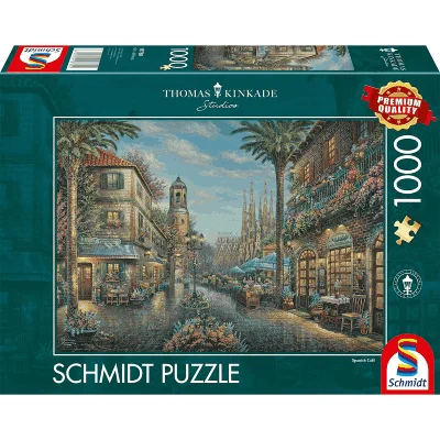 Puzla - Schmidt, Thomas Kinkade, Spanish cafe, 1000pcs