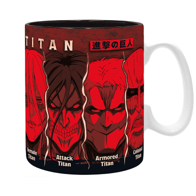 Šolja - Attack on Titan, All Titans, 460 ml