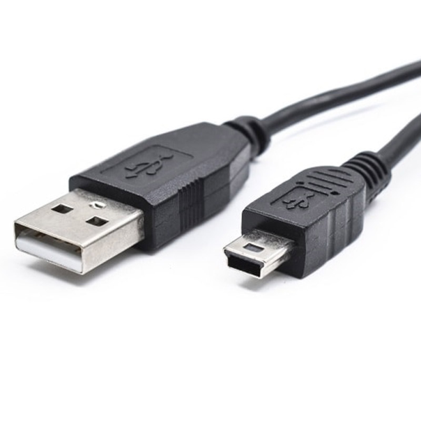 Kabl USB na Mini USB coper 0,8m crni