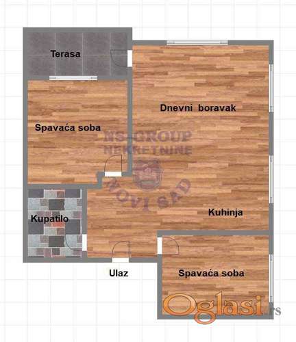 Dvoiposoban 53m2 Petrovaradin