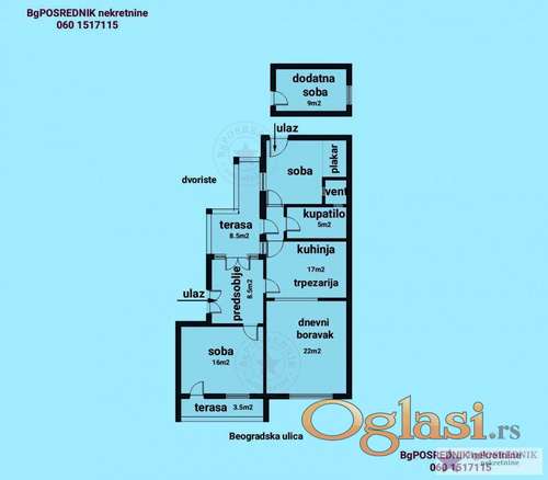 Odlična investicija-Vračar, Krunski venac, 110m2