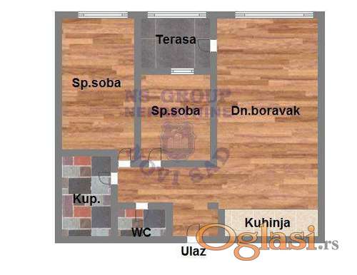 Izgradnja u blizini železničke stanice - Trosoban stan