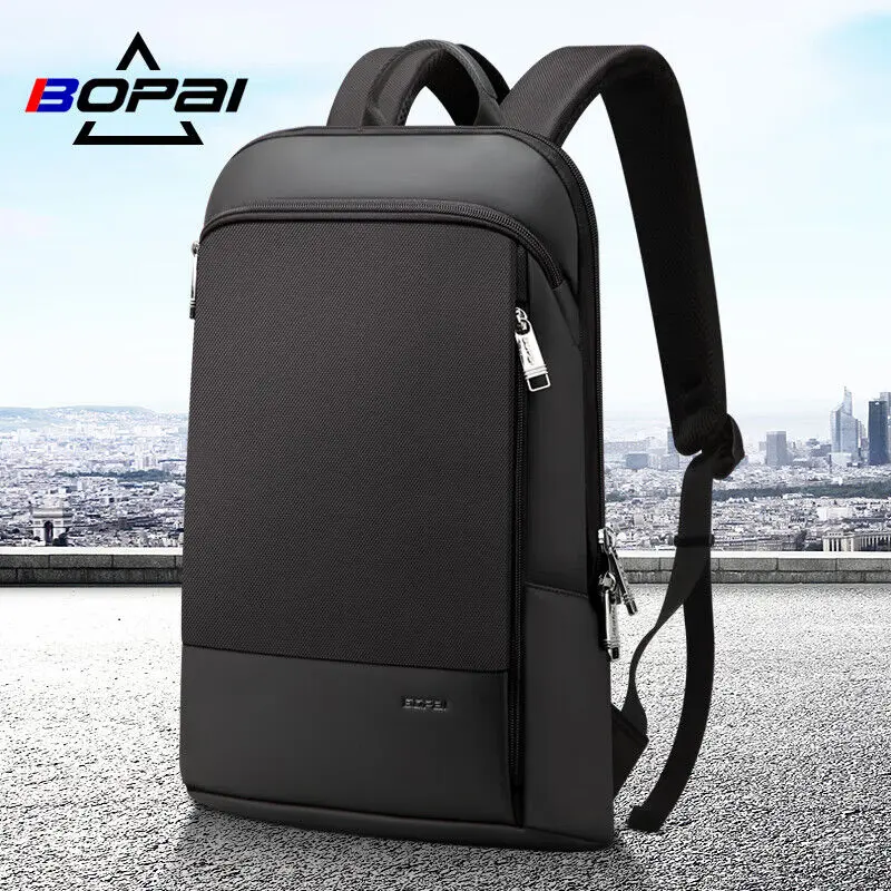 Bopai Muški ranac za laptop, 16", Crni