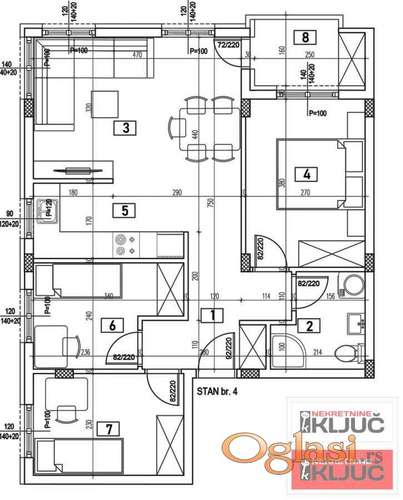 ADICE, 62m2, Troiposoban sa pdv