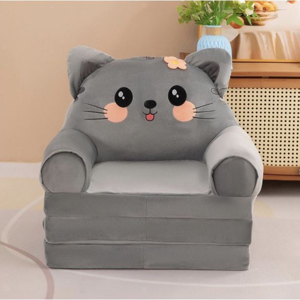 Baby Line Foteljica za decu GREY CAT