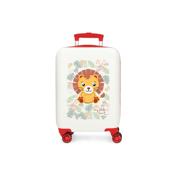 ROLL ROAD HAPPY PETS dečiji kofer 55 cm - bela/crvena