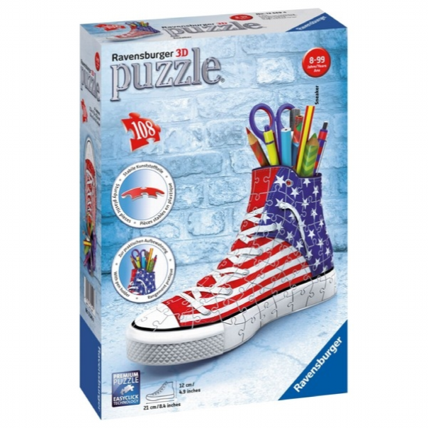 Ravensburger 3D puzzle (slagalice) - Patika za olovke sa američkom zastavom