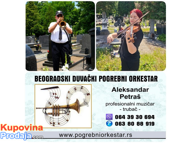 Solo truba,violina,hor ili orkestar za sahrane pogrebe