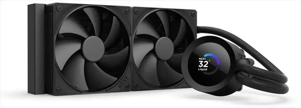 Kućište za vodeno hlađenje procesora NZXT Kraken Plus 240 LCD 2x120mm, mat crno, RL-KN240-B2