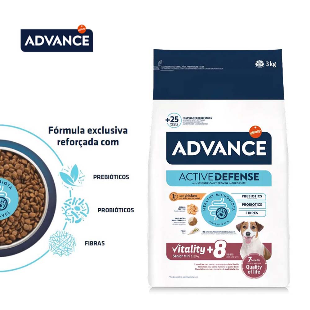 Advance Senior, Mini 8+, Hrana za Starije Pse Manjih Rasa