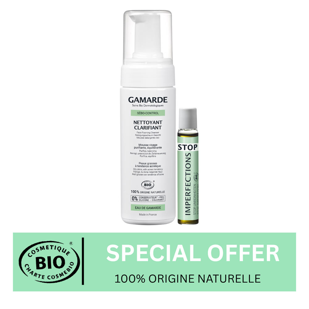 DUO PACK – Balansirajuća pena za aknoznu kožu 160 ml + Stop imperfection 10 ml