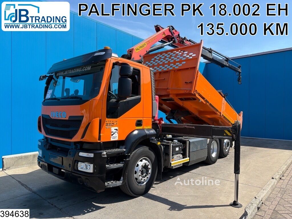 IVECO 260S33 EURO 6, CNG, Palfinger, Retarder, PTO kiper