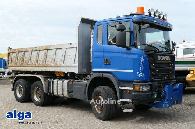 Scania G 450 6x6, Bordmatik, Anbauplatte, AHK, Hydr.,AC kiper