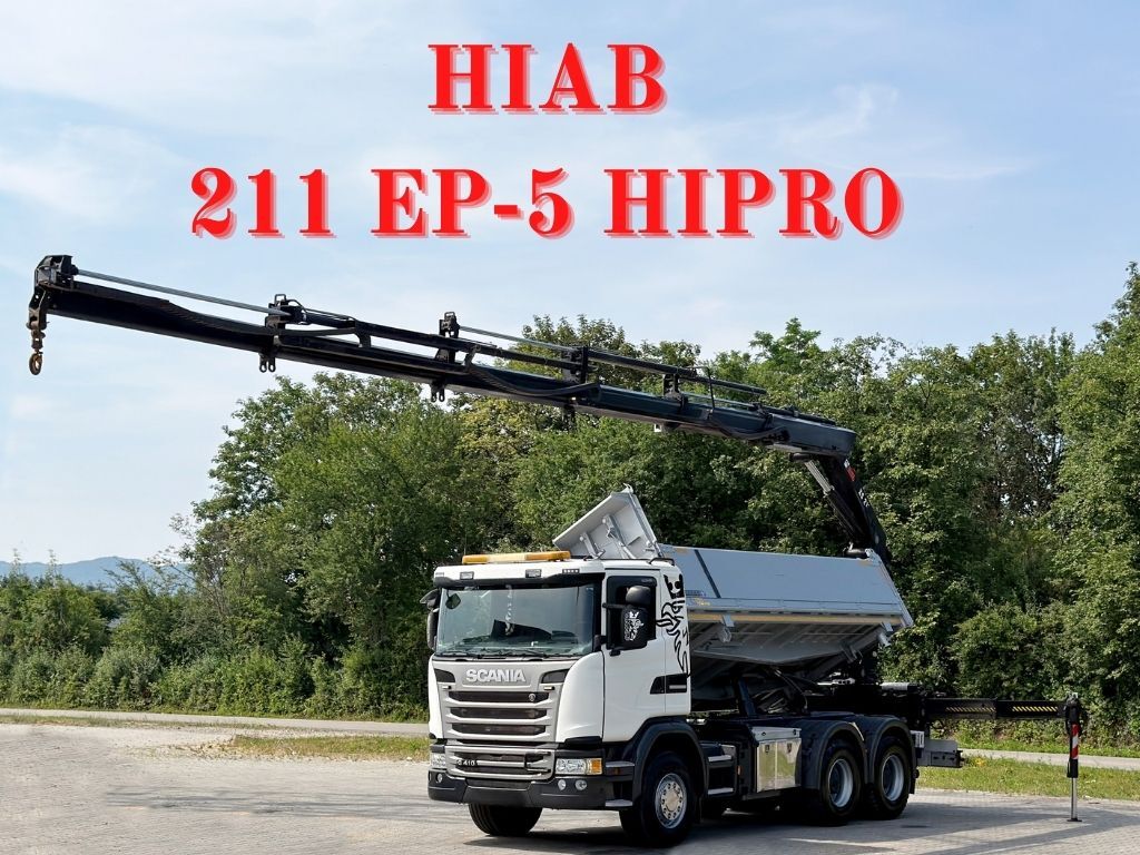 Scania G 410 * Kipper 5,20 m + KRAN/FUNK * 6x4 * TOP kiper