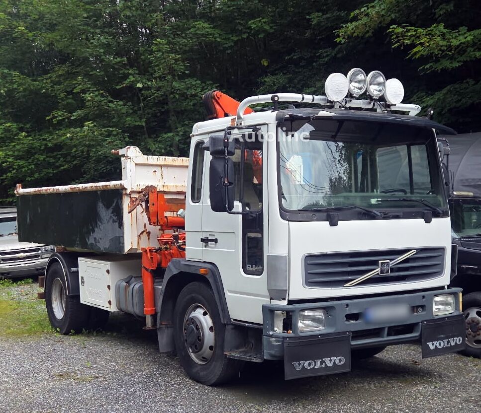 Volvo FL 210 *4x2 *Dumper + crane HIAB 650 *MANUAL *Full Steel kiper