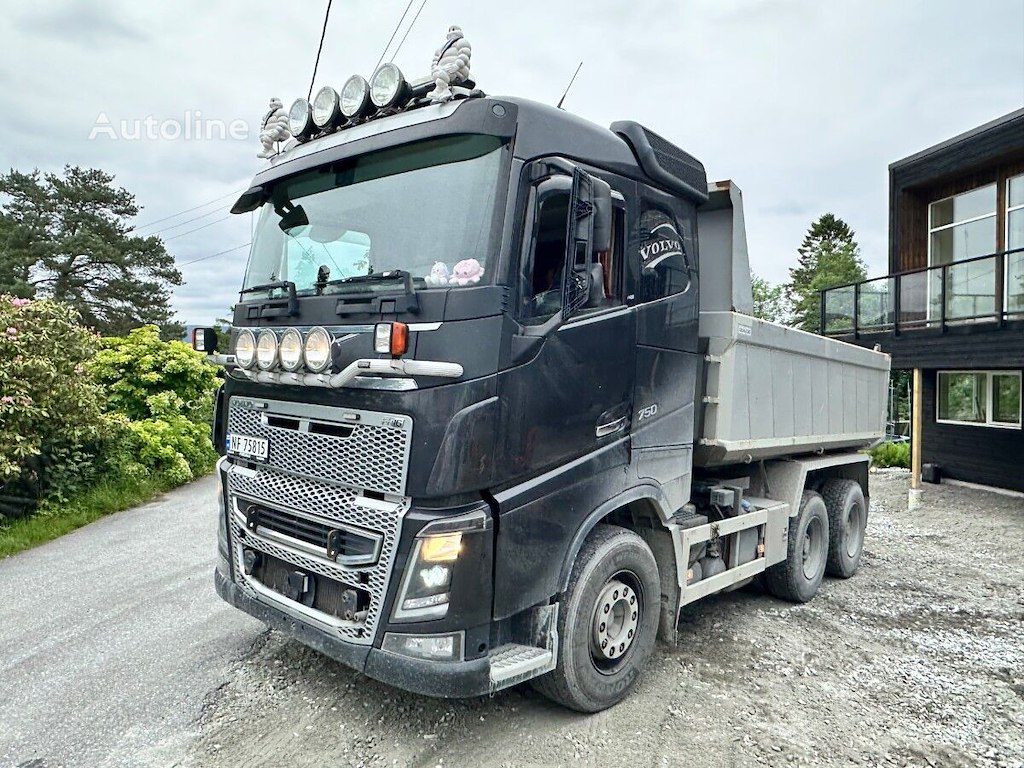 Prodaje se Volvo FH16 750 6x4 Tippbil m/Globetrotter-hytte | EU ok | Euro 6 |Kun kiper na aukciji