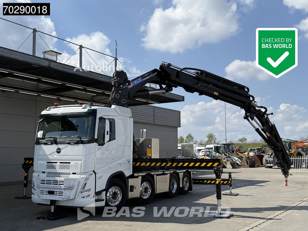 Novi Volvo FH 500 8X2 NEW! HMF9520 K6 + JIB K6 Crane Kran Winch Fifth wheel kamion s ravnom platformom