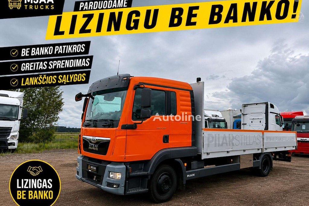 MAN TGL 8.220 kamion s ravnom platformom
