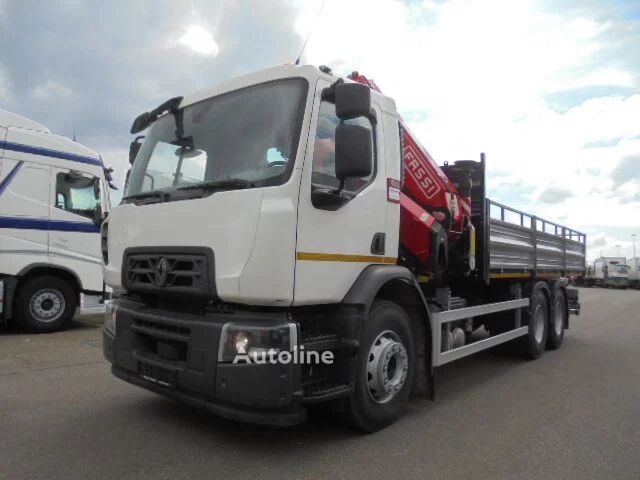Novi Renault C380 320 6X4 + FASSI F245 DEMO UNUSED NL KENTEKEN kamion s ravnom platformom