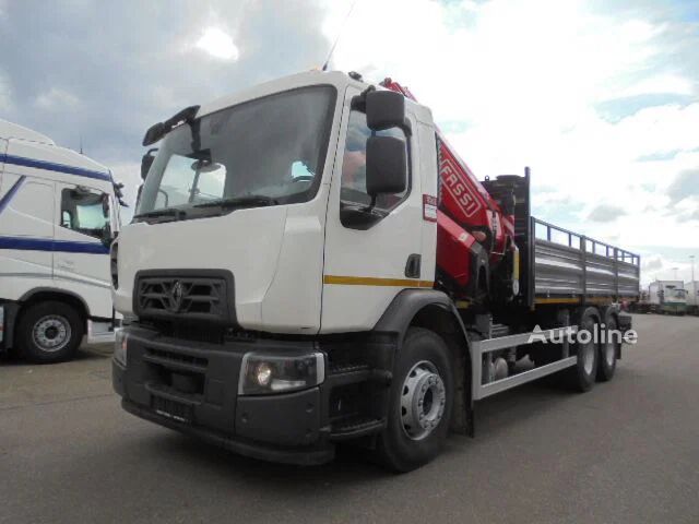Novi Renault C 320 6X4 + FASSI F245 DEMO UNUSED NL TRUCK kamion s ravnom platformom