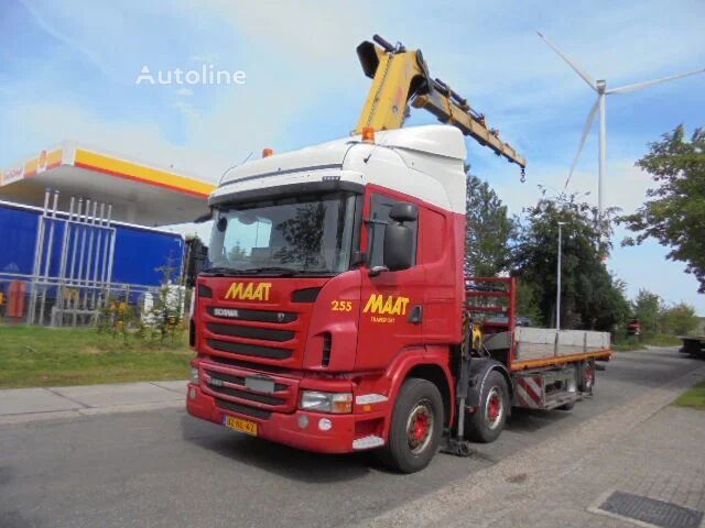 Scania G480 8X2 RETARDER NL TRUCK kamion s ravnom platformom