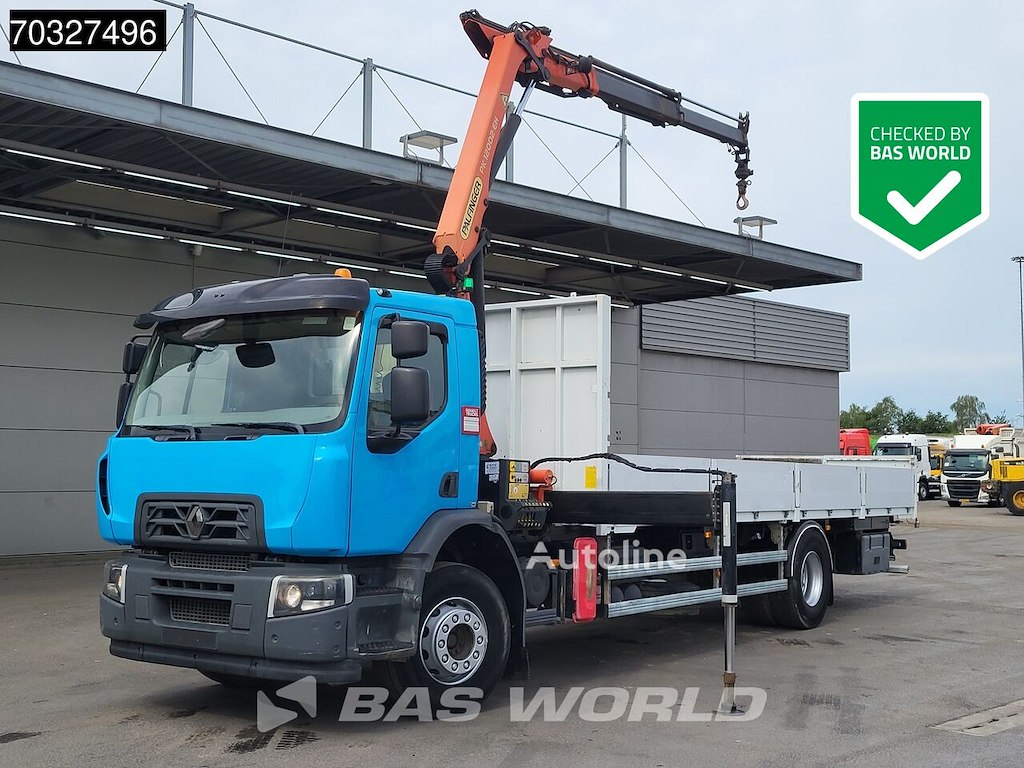 Renault C 320 C 4X2 Palfinger PK12002-EH Remote Crane Kran Euro 6 kamion s ravnom platformom