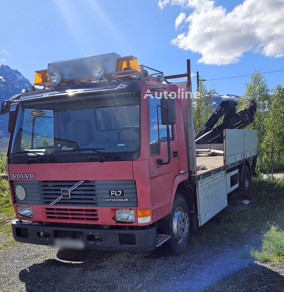 Volvo FL 7 *4x2 *HIAB 088 *Reach 14m *Euro 2 kamion s ravnom platformom