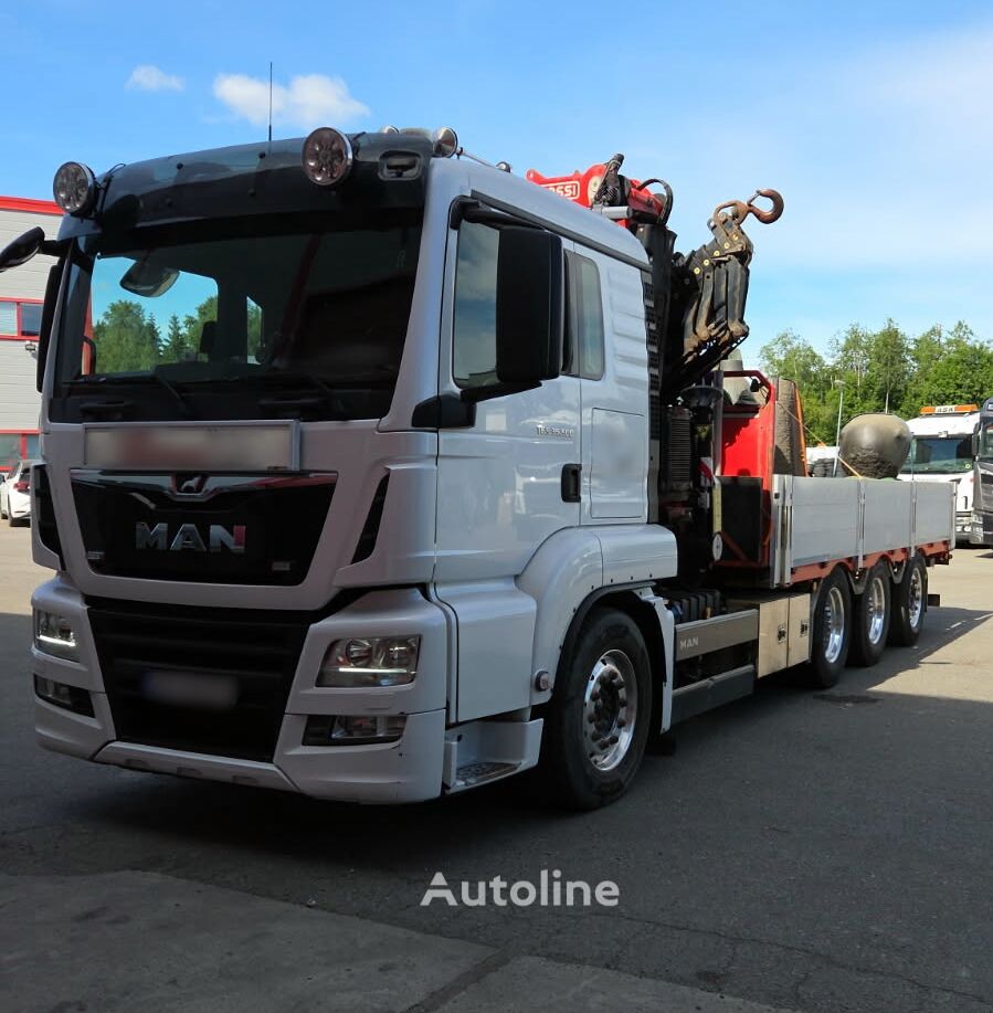 MAN TGS 35.500 *8x4 *FASSI 425 *REACH 20m kamion s ravnom platformom