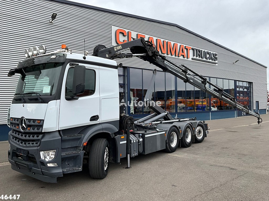 Mercedes-Benz Arocs 3251 8x4 Euro 6 Hiab 28 Tonmeter laadkraan kamion rol kiper