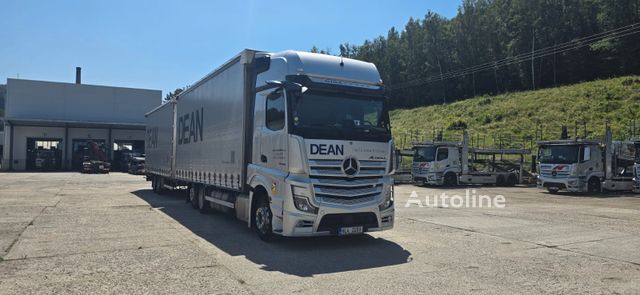 Mercedes-Benz Actros 5 kamion sa klizna zavesa cerada + prikolica sa kliznom ceradom