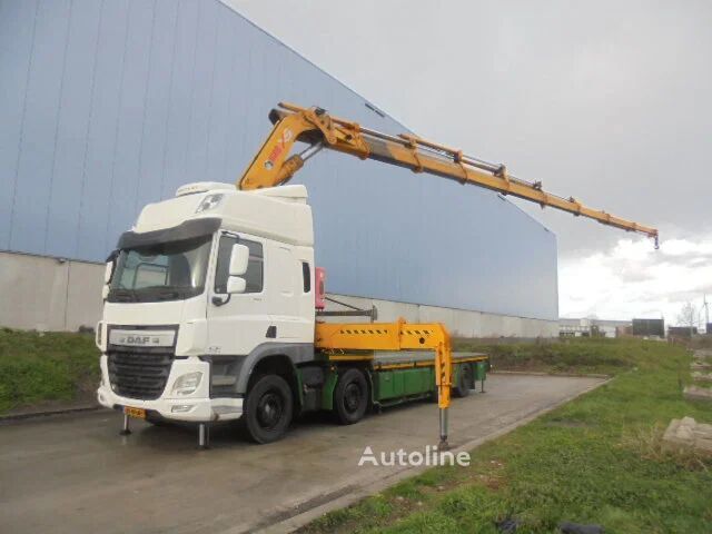 DAF CF 400 8X2 + HIAB 700/8 HI PRO NL TRUCK kamion platforma