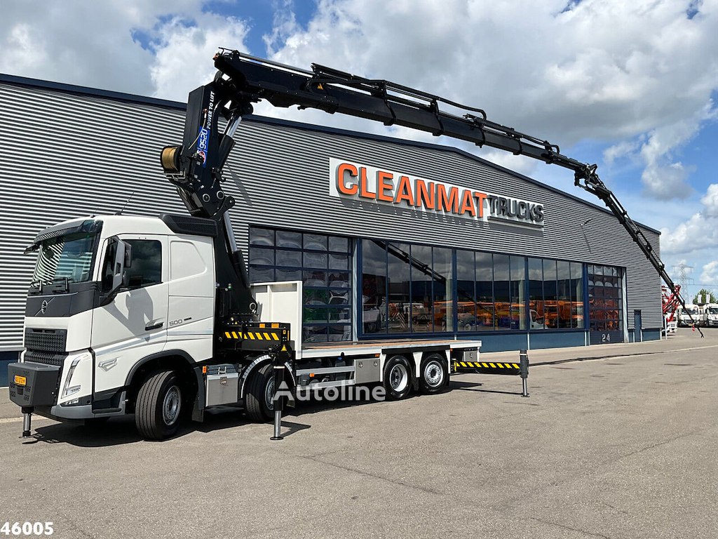 Novi Volvo FH 500 Euro 6 8x2 HMF 95 Tonmeter laadkraan + Fly-Jib NEW & UNUS kamion platforma