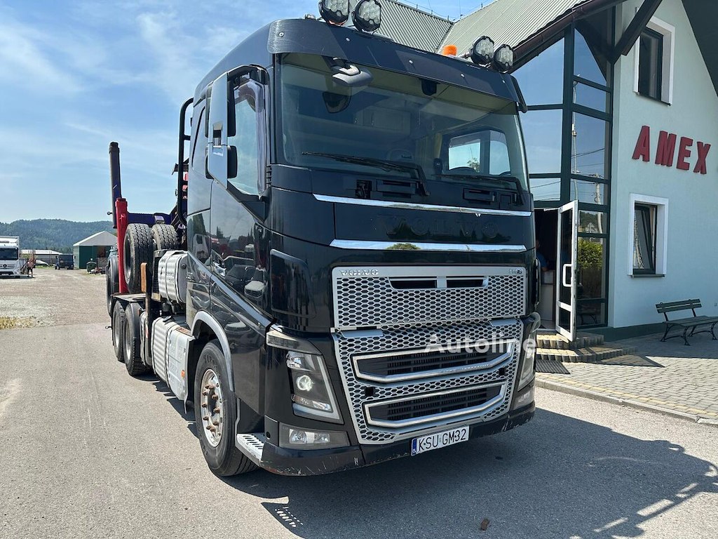 Volvo FH 750 kamion za prevoz drva + šumarska prikolica