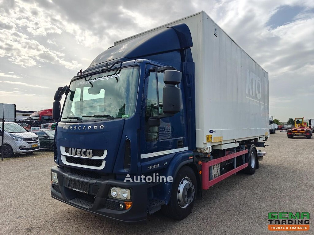 IVECO 150E22 EuroCargo 4x2 Day Cabin Euro6 - BDF + Kerex BDF Box + Dho vozilo za prevoz kontejnera