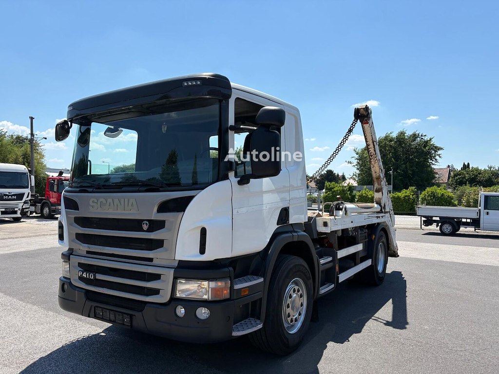 Scania P410 EU6 HYVALIFT/MANUAL/LÁNCOS KONTÉNERES kamion autopodizač kontejnera
