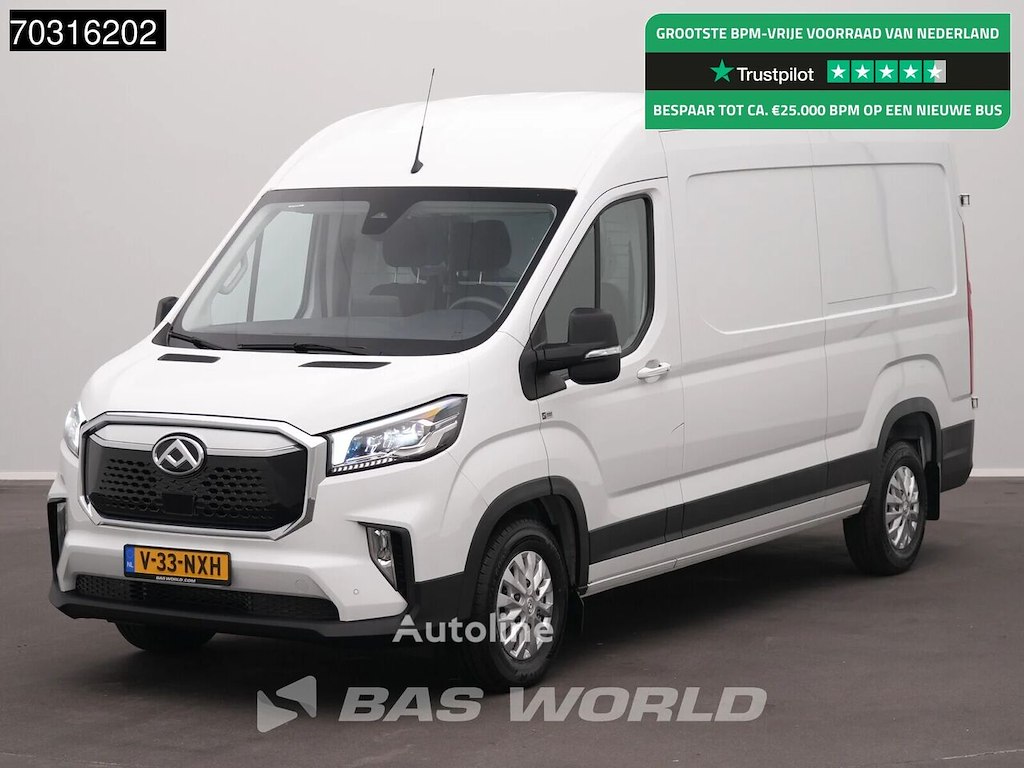 Novi Maxus eDeliver 9 Elektrisch 72kWh 288km WLTP Stad 204PK Snelladen LED laki furgon