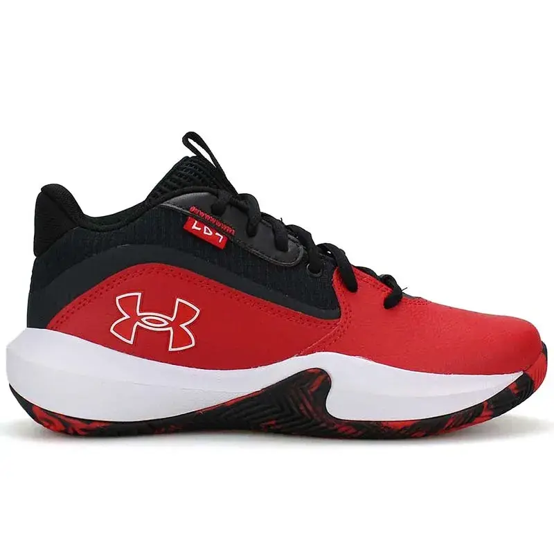 Under Armour Patike za košarku za dečake Lockdown 7, Crvene