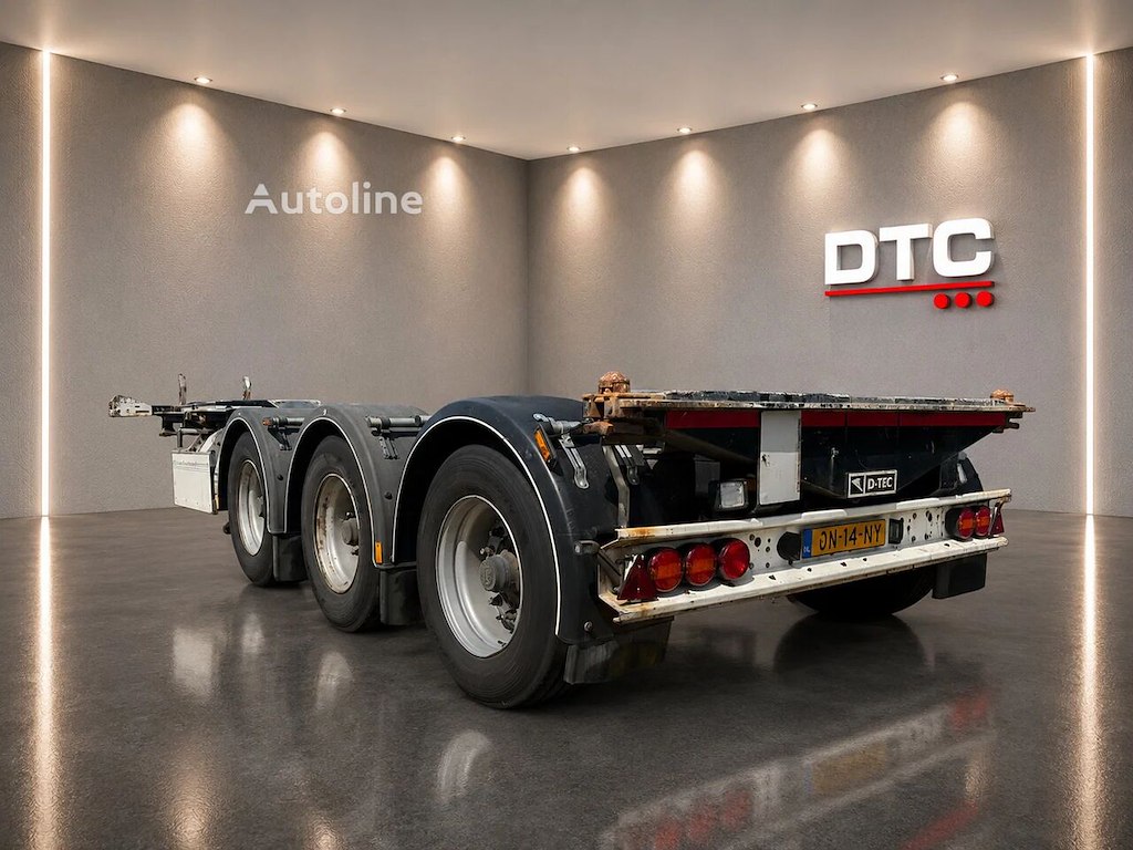 D-Tec containerchassis | 3x uitschuifbaar | BPW | Geschoopeerd poluprikolica za prevoz kontejnera
