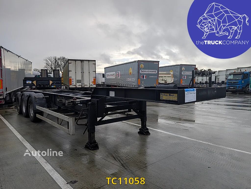 Turbos Hoet Tank chassis Gooseneck poluprikolica za prevoz kontejnera