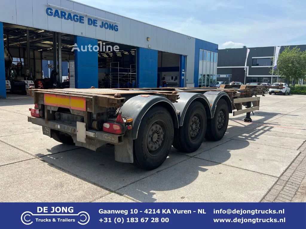 Van Hool 3B0070 / SAF + Disc / 1x Extendable / Lift Axle poluprikolica za prevoz kontejnera