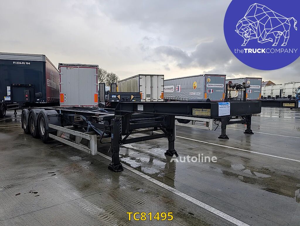 Turbos Hoet Tank chassis Gooseneck poluprikolica za prevoz kontejnera