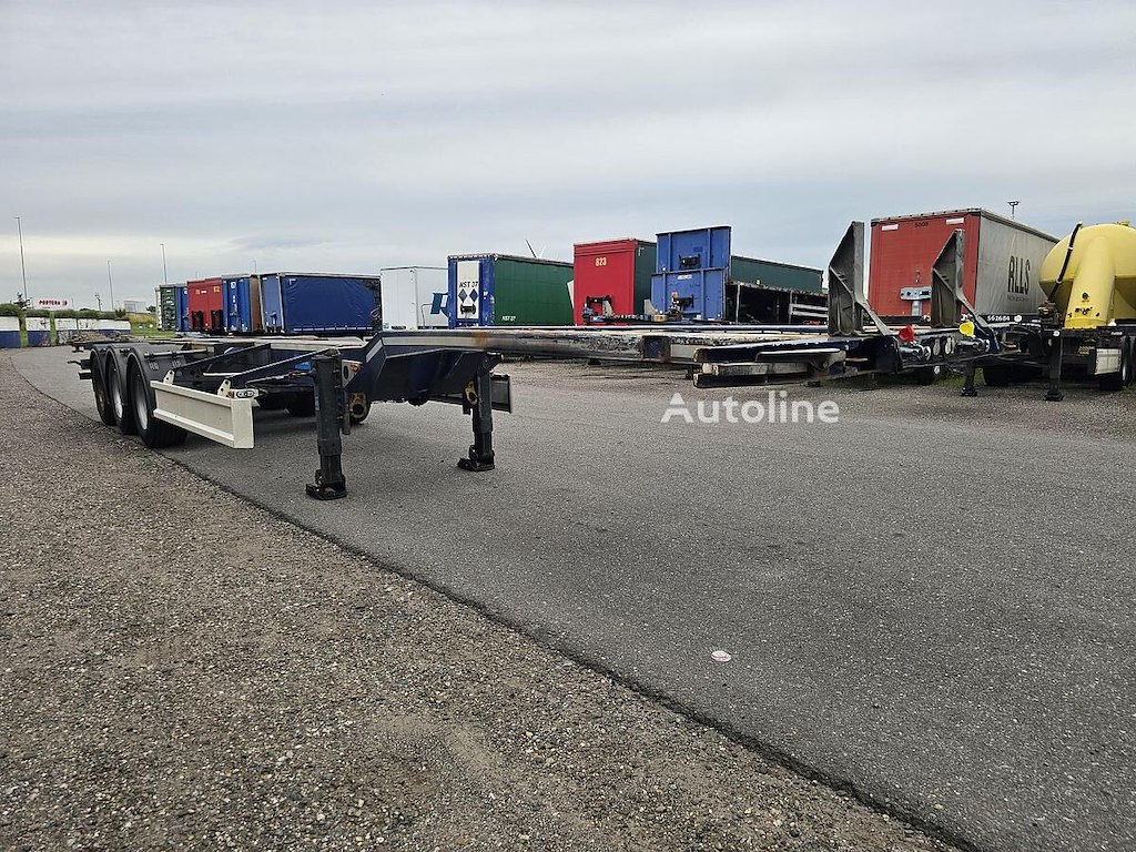 D-Tec VCC-01 / 45 FOOT CONTAINER CHASSIS / VALKX AXLES. poluprikolica za prevoz kontejnera