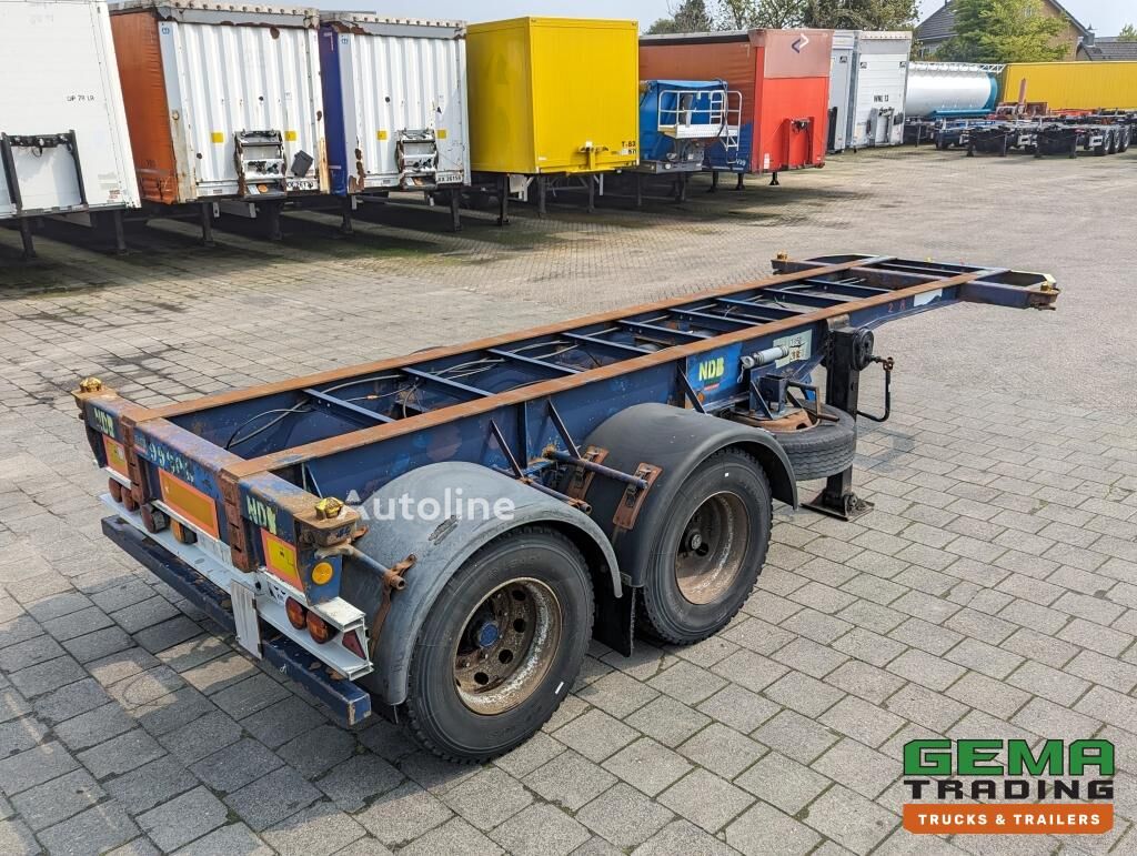 Flandria OP 20V 2A 2-Axles ROR - Drum Brakes - Leaf Suspension - 20FT poluprikolica za prevoz kontejnera