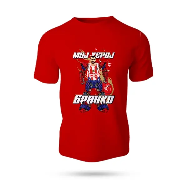 Red Star Dečija majica Heroj Branko, Crvena