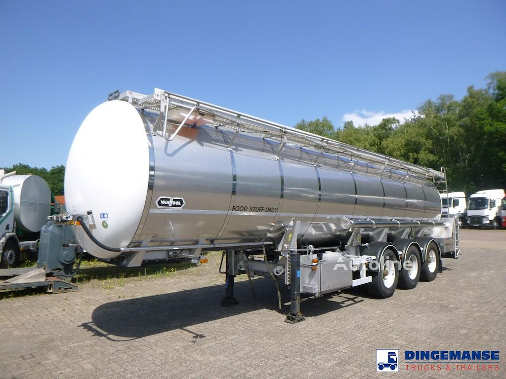 Van Hool Food tank inox 28.5 m3 / 3 comp cisterna za prevoz hrane