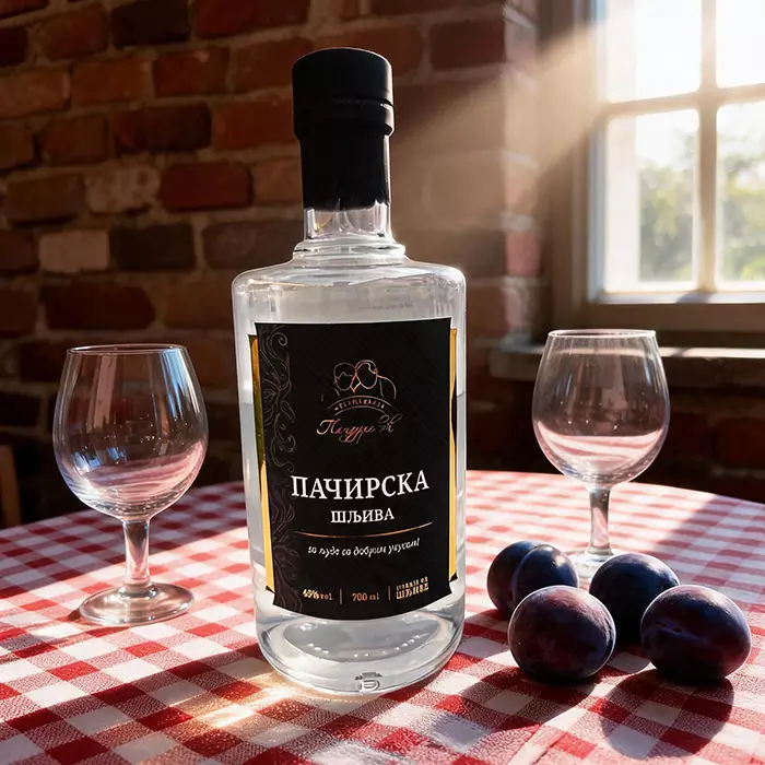 Pačirska rakija od šljive 0.7l