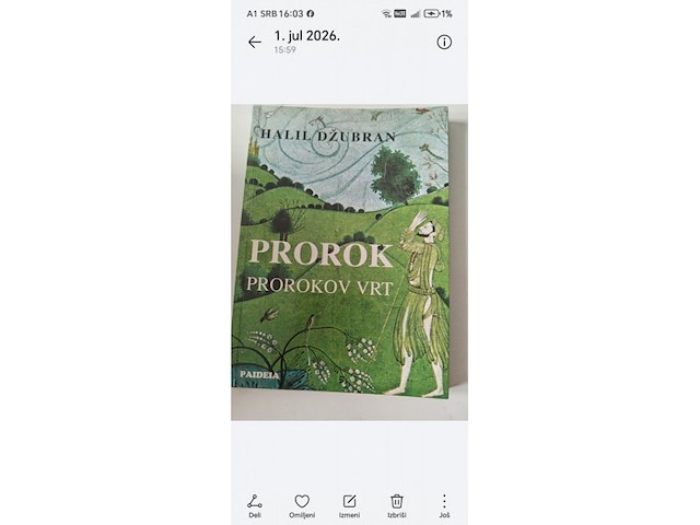 Prorok i Prorokov vrt, Halil Džubran