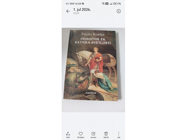 Priručnik za ratnika svetlosti, Paulo Kueljo